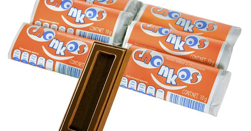 Tablilla sabor chocolate Chonkos 10 g 30 piezas | La Esperanza